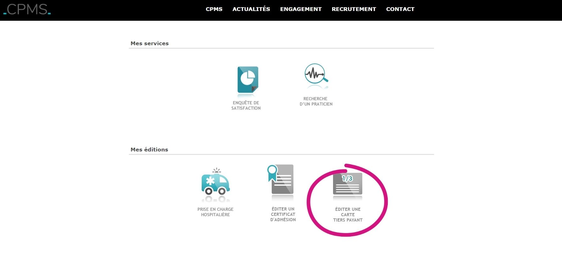 💳 Où trouver ma carte de tiers payant ? – CPMS - Centre de Prévoyance Médico-Sociale